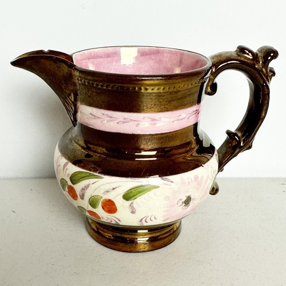 Vintage | Dining | Vintage Copper Luster Lusterware Creamer Pitcher ...